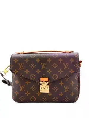 LOUIS VUITTON Monogram Canvas Pochette Metis Crossbody Bag - Brown