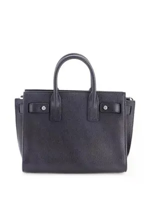 Saint Laurent Leather Nano Tote Bag - Black