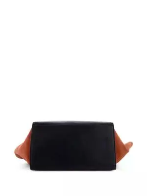 Celine Tricolor Trapeze Bag Leather Medium Satchel