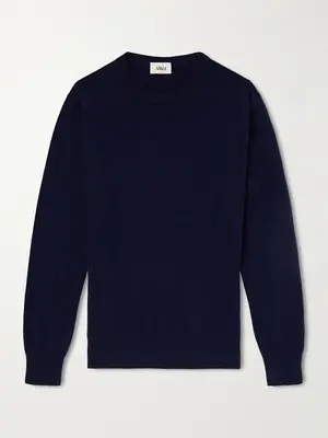 Altea Cashmere Crew Neck Sweater - Blue