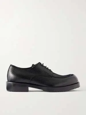 Dries Van Noten Textured-leather Derby Shoes