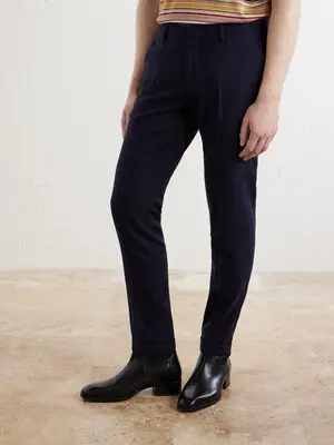 Paul Smith Tapered Wool Hopsack Suit Trousers