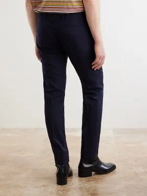 Paul Smith Tapered Wool Hopsack Suit Trousers