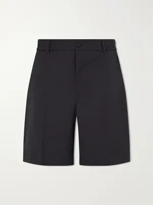Moncler Straight-leg Gabardine Shorts - Black