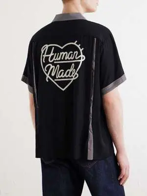 HUMAN MADE Logo-embroidered Poplin Shirt