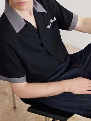 HUMAN MADE Logo-embroidered Poplin Shirt