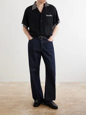 HUMAN MADE Logo-embroidered Poplin Shirt