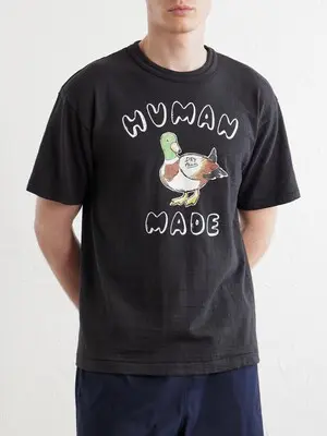 HUMAN MADE Logo-print Cotton-jersey T-shirt