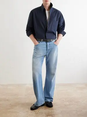 A.p.c. Malo Logo-embroidered Organic Cotton-poplin Shirt