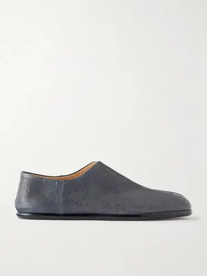 MAISON MARGIELA MAISON MARGIELA Tabi Split-Toe Suede Slip-Ons Gray