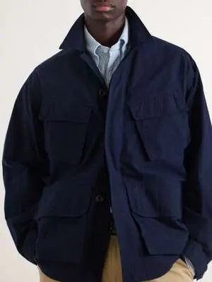 DRAKE'S Jungle Cotton-ripstop Overshirt