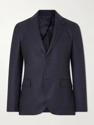 LARDINI Wool Suit Jacket - Blue