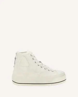 R13 High Top Platform Sneakers - White