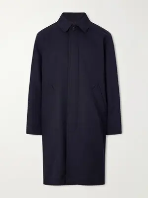 A.p.c. Hugo" Gabardine Trench Coat - Blue