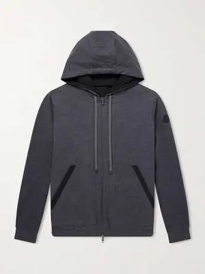 Moncler Cotton Zip-up Hoodie - Gray