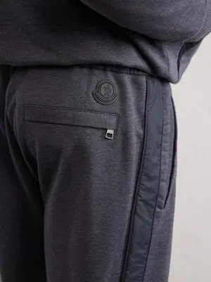 Moncler Straight-leg Striped Cotton Sweatpants