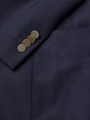 Boglioli Double-breasted Virgin Wool-hopsack Blazer