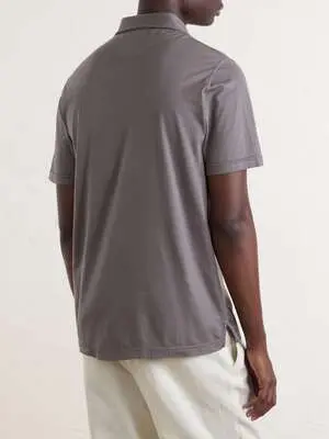 Fedeli Cotton-jersey Polo Shirt