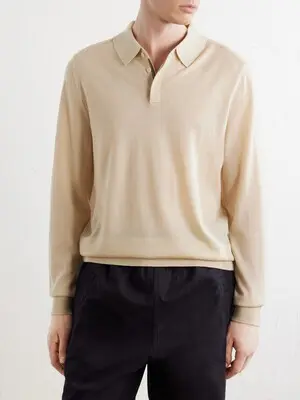Paul Smith Merino Wool Polo Shirt - Neutrals