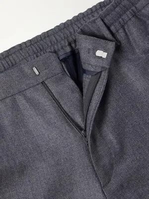Boglioli Straight-leg Herringbone Virgin Wool Trousers