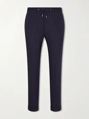 Paul Smith Straight-leg Linen Trousers - Blue