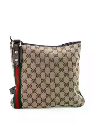 Gucci Jolicoeur Gg Canvas Messenger Bag - Brown