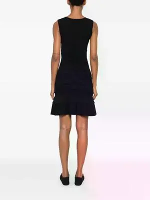 Sandro Knitted Ruffled Mini Dress