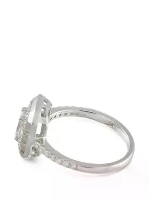 LB EXCLUSIVE 18k White Gold Emerald-cut Diamond Ring