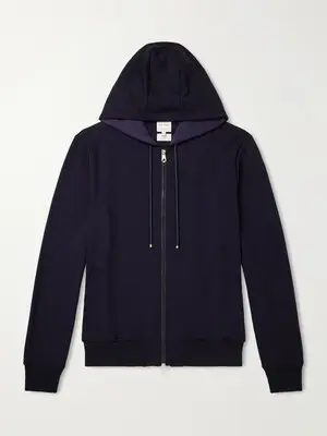 Paul Smith Lyocell-blend Zip-up Hoodie - Blue