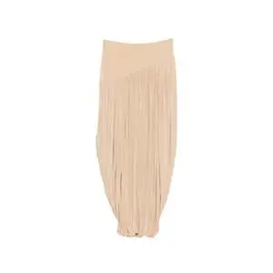 FERRAGAMO Asymmetric Draped Maxi Skirt - Cream