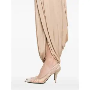 FERRAGAMO Asymmetric Draped Maxi Skirt - Cream