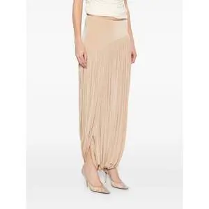 FERRAGAMO Asymmetric Draped Maxi Skirt - Cream