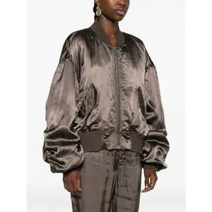 Rick Owens Bomber Jacket - Brown