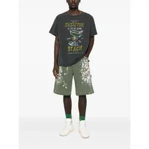 GALLERY DEPT. Paint Splatter Denim Shorts