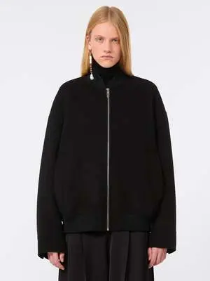 Sportmax Bomber In Pure Wool Double