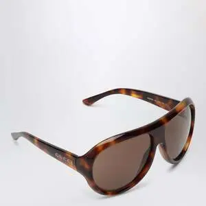 Gucci Tortoiseshell Aviator Sunglasses - Brown