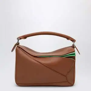 Loewe Small Puzzle Layered Bag In Squirrel Leather - Multicolor