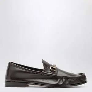 Gucci Lugano Horsebit Leather Loafers - Brown