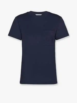 Max Mara Papaia Cotton T-shirt With Monogram Embroidery - Multicolor