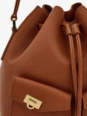 FERRAGAMO Leather Bucket Bag