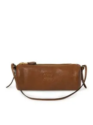 Miu Miu Nappa Pouch With Embossed Logo - Multicolor