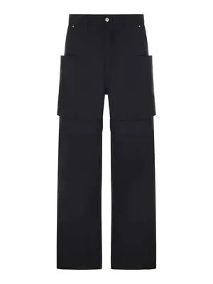 Rick Owens Stefan Cargo Pants Wool - Black