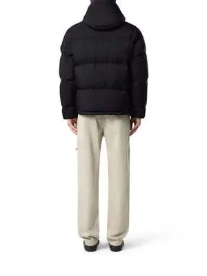 Stone Island Tear-proof Down Jacket With Detachable Hood