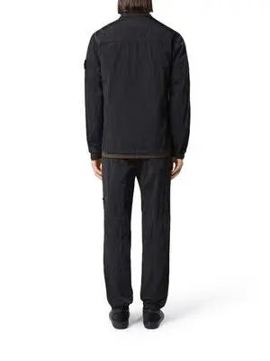 Stone Island Nylon Overshirt With Badge