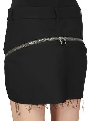 Rick Owens Wool Banana Miniskirt