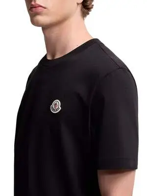 Moncler Cotton T-shirt With Logo Patch