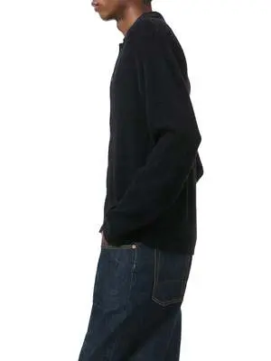 Our Legacy Evening Alpaca Polo - Black