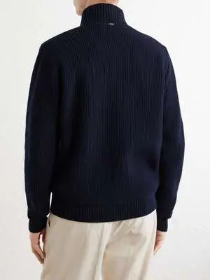Herno Wool Zip-up Cardigan