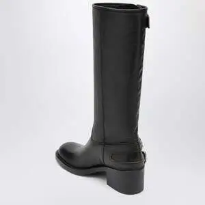 Chloé Dakota Knee-high Biker Boots In Leather