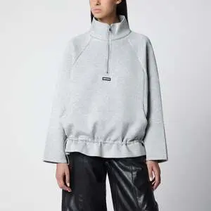 ROTATE BY BIRGER CHRISTENSEN Half Zip Jacket - Gray